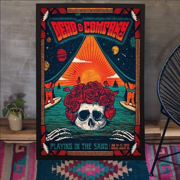 Art | Dead N Company Playing In The Sand 223 Poster | Poshmark